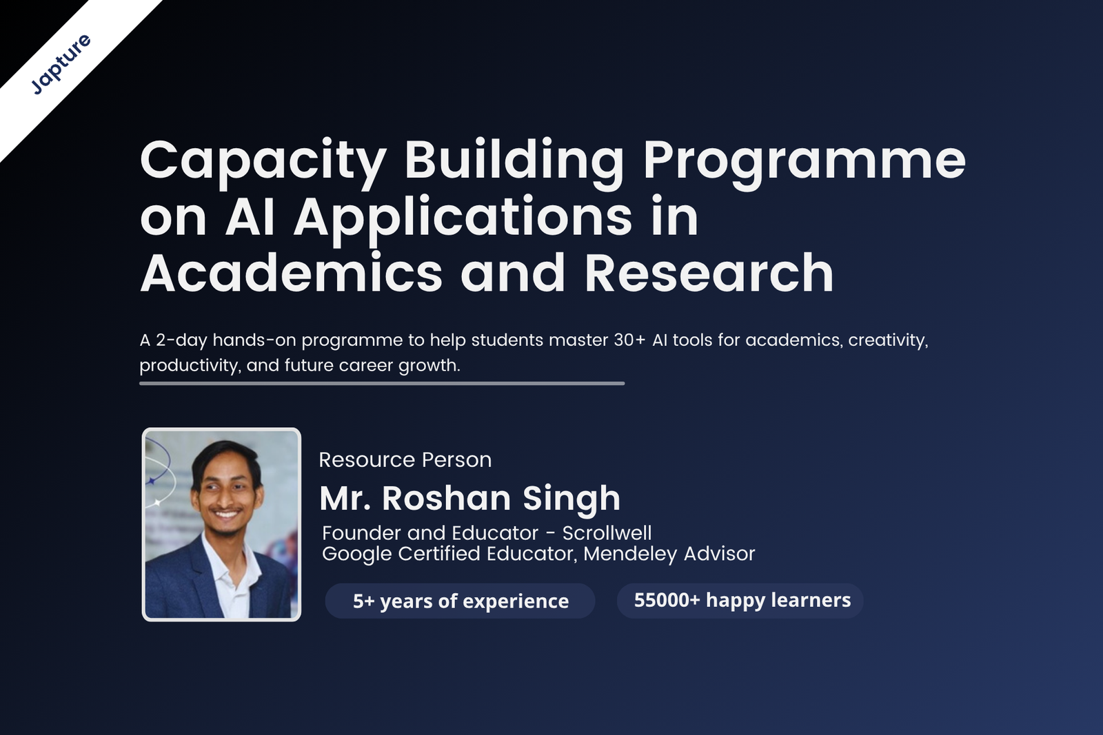 2 Day Capacity Building Programme on AI Applications in Academics and ...